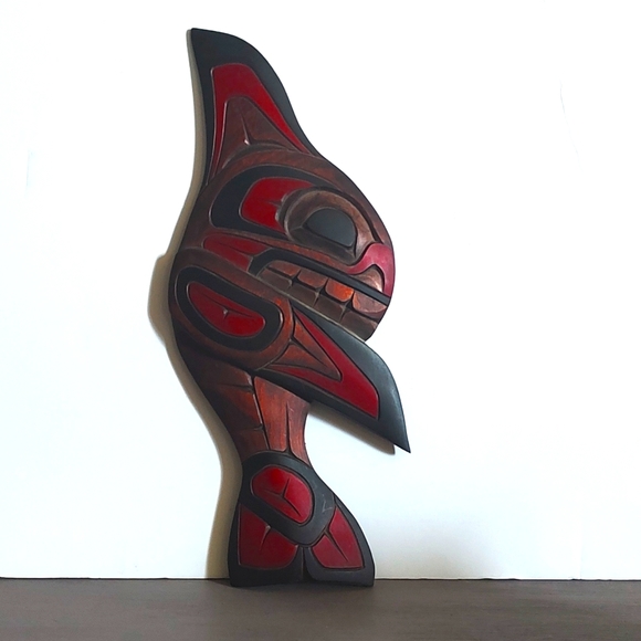Vintage | Art | Wood Carved Hand Painted Pacific Northwest Canada Art ...